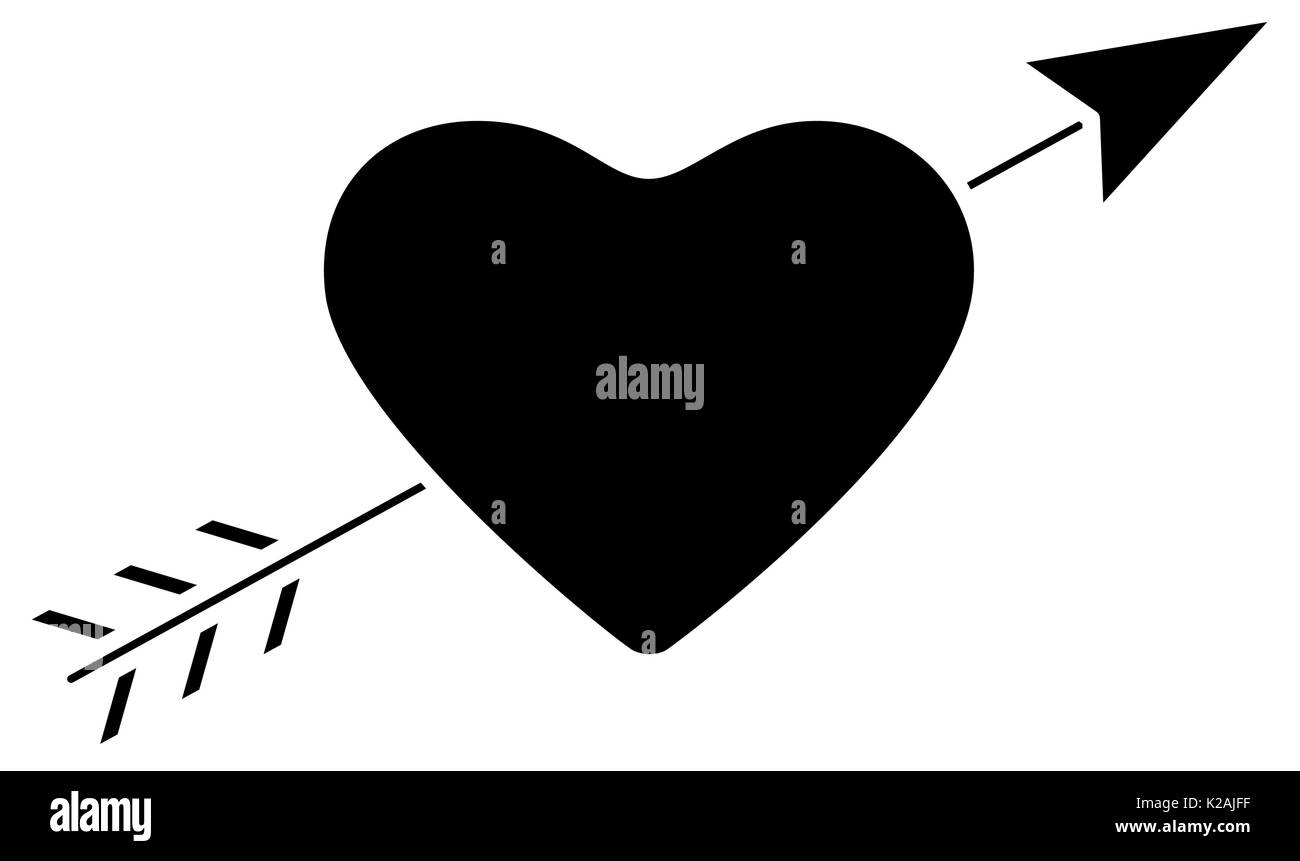 arrowed heart icon Stock Vector Image & Art - Alamy
