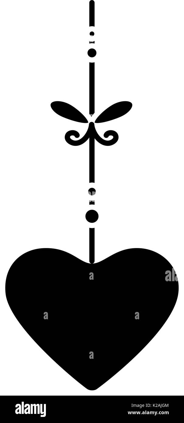 heart hanging icon Stock Vector Image & Art - Alamy