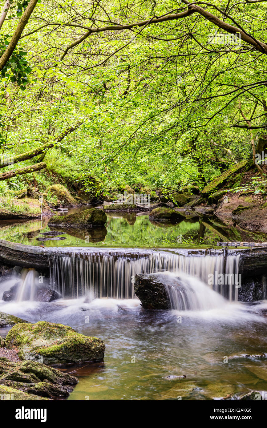 A waterfall on May Beck near Falling Foss Stock Photo - Alamy