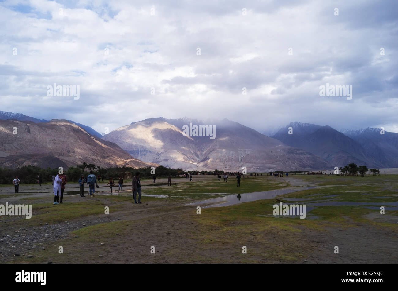 Hunder Sand Dunes of Nubra Valley in Leh Ladakh, Jammu and Kashmir ...