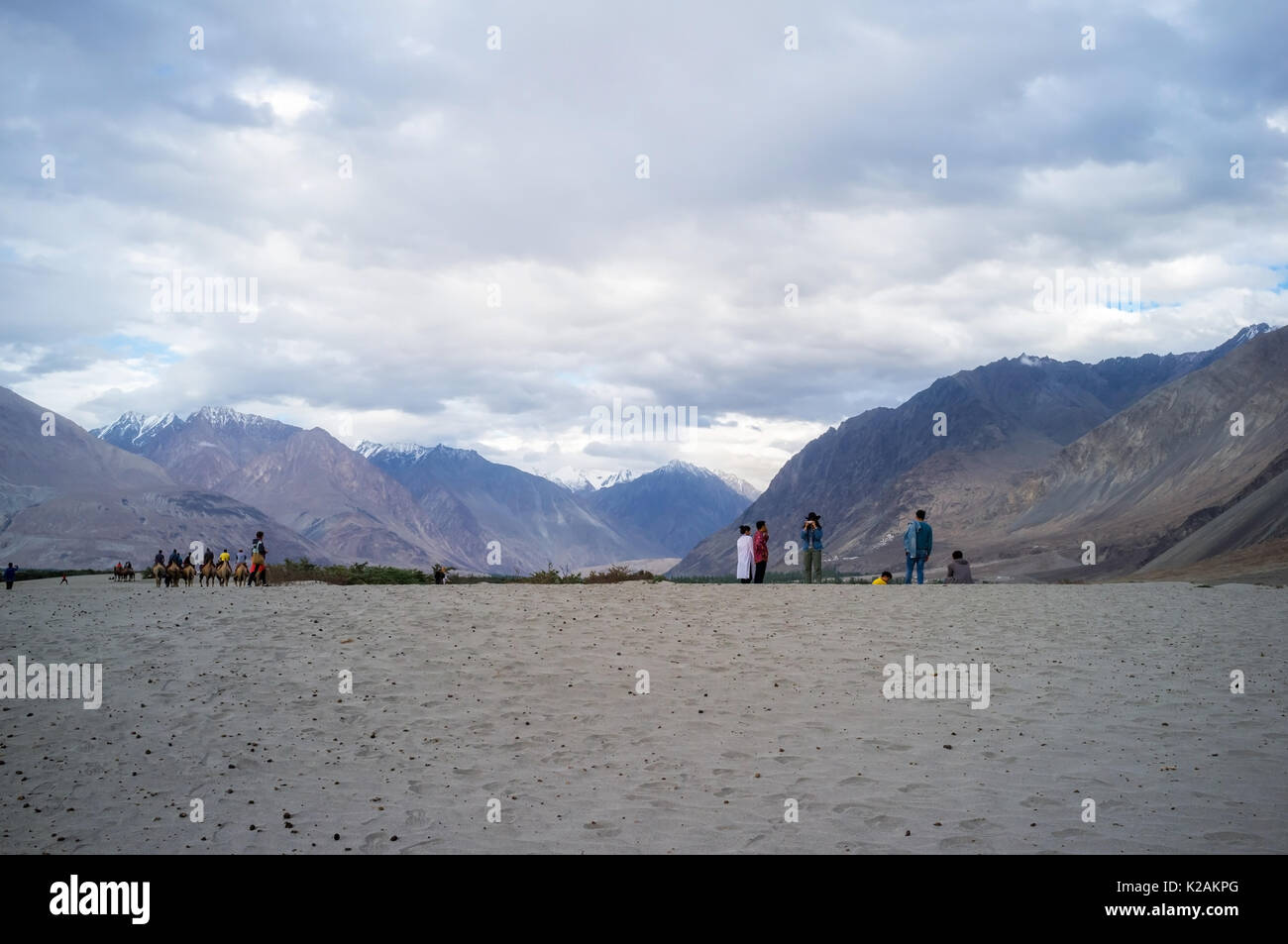 Hunder Sand Dunes of Nubra Valley in Leh Ladakh, Jammu and Kashmir ...