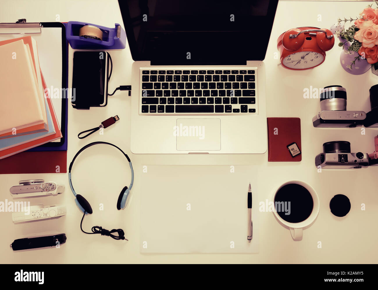 Overhead gadgets hi-res stock photography and images - Alamy