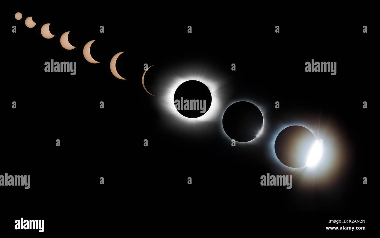 Total Solar Eclipse Composite High Resolution Stock Photography and ...