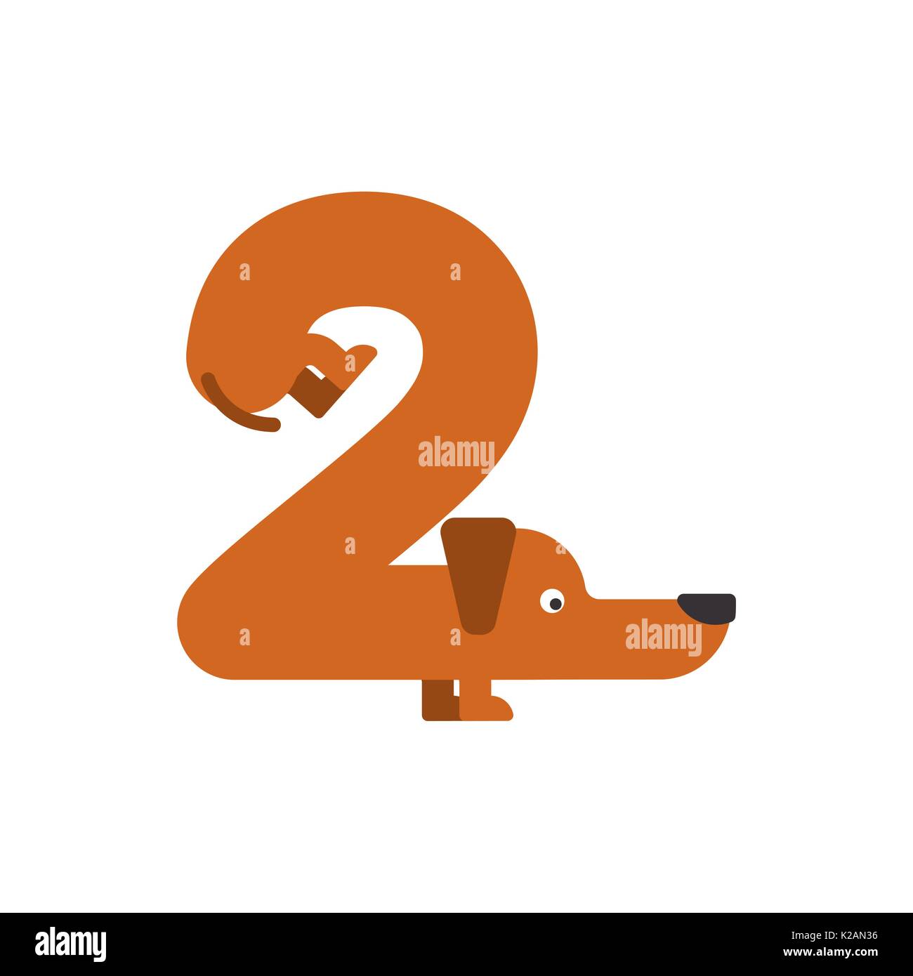 Two dachshund Stock Vector Images - Alamy