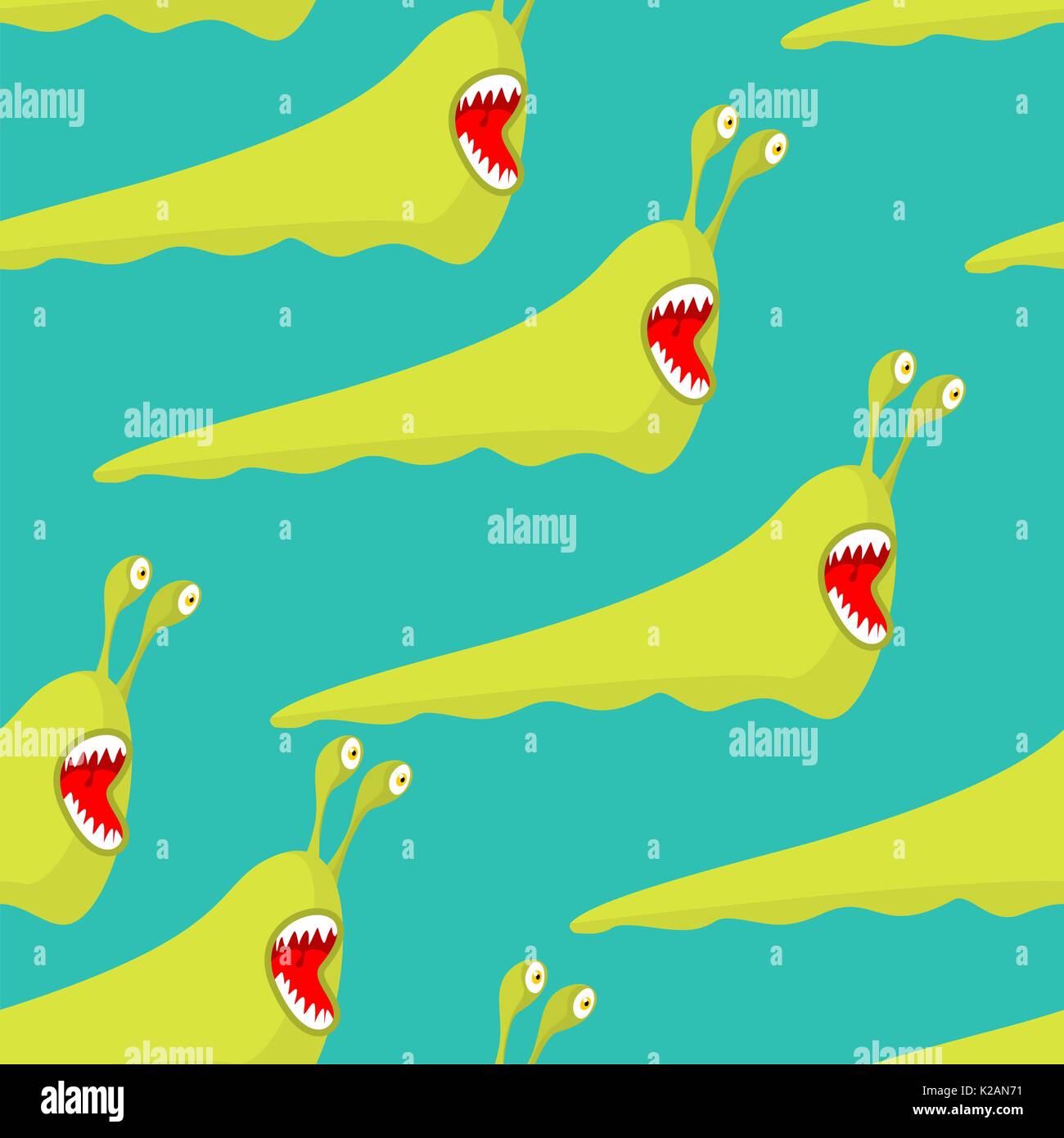 Slug seamless pattern. Monsters Insects pests ornament Stock Vector ...