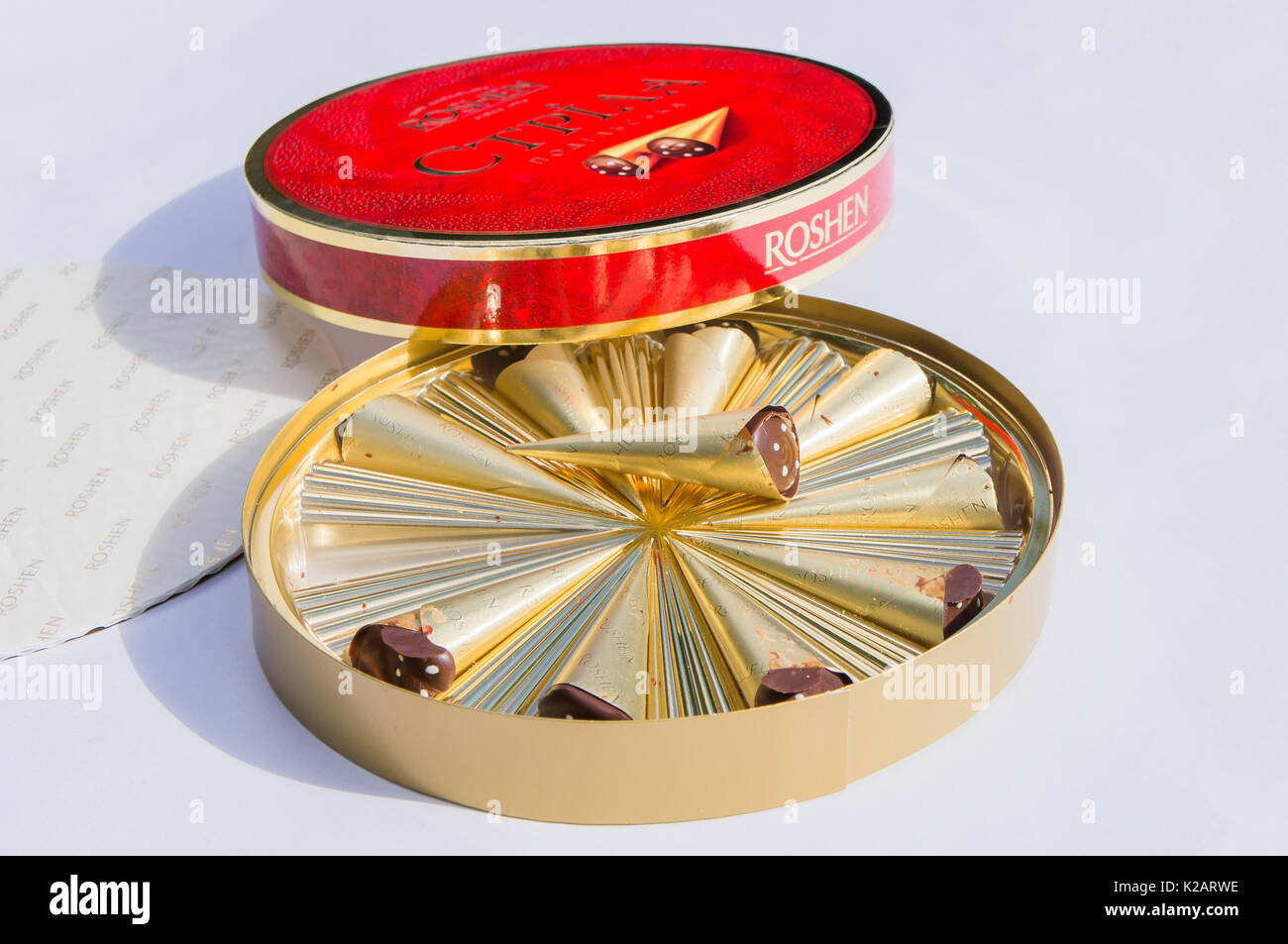 Candy Roshen Strila podilska 250g box Ukraine, sweet box, bonbonniere ...