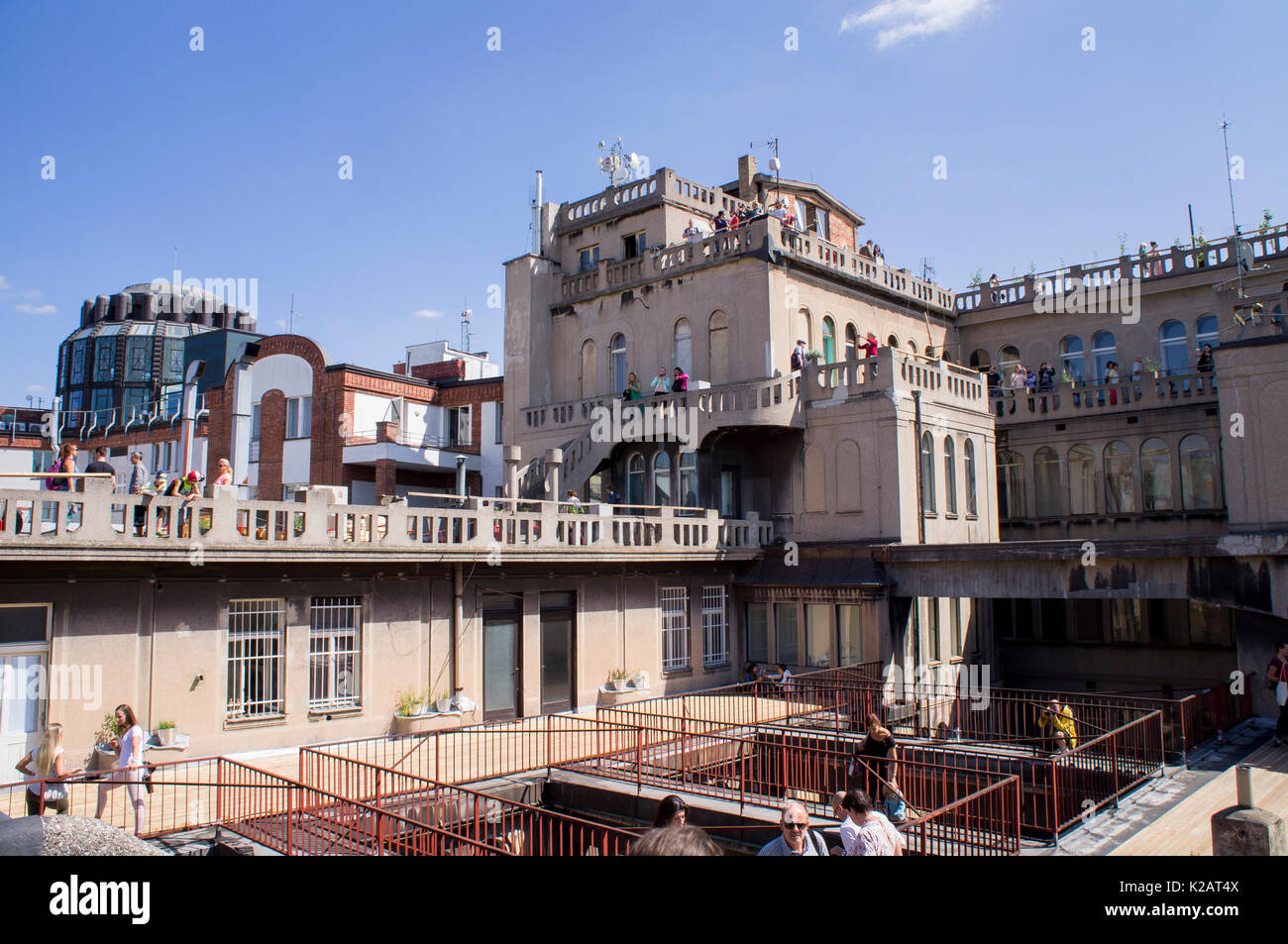 Prague Lucerna Rooftop Terrace Stock Photo - Alamy