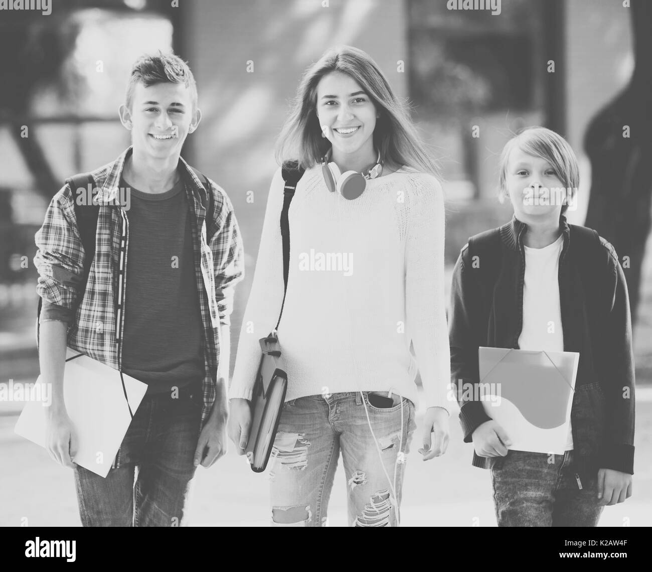 Teenage study Black and White Stock Photos & Images - Alamy