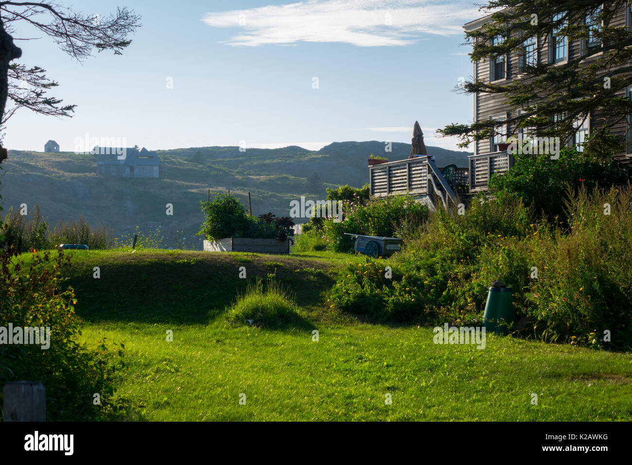 USA Maine ME Monhegan Island a view to Manana Island from Monhegan ...