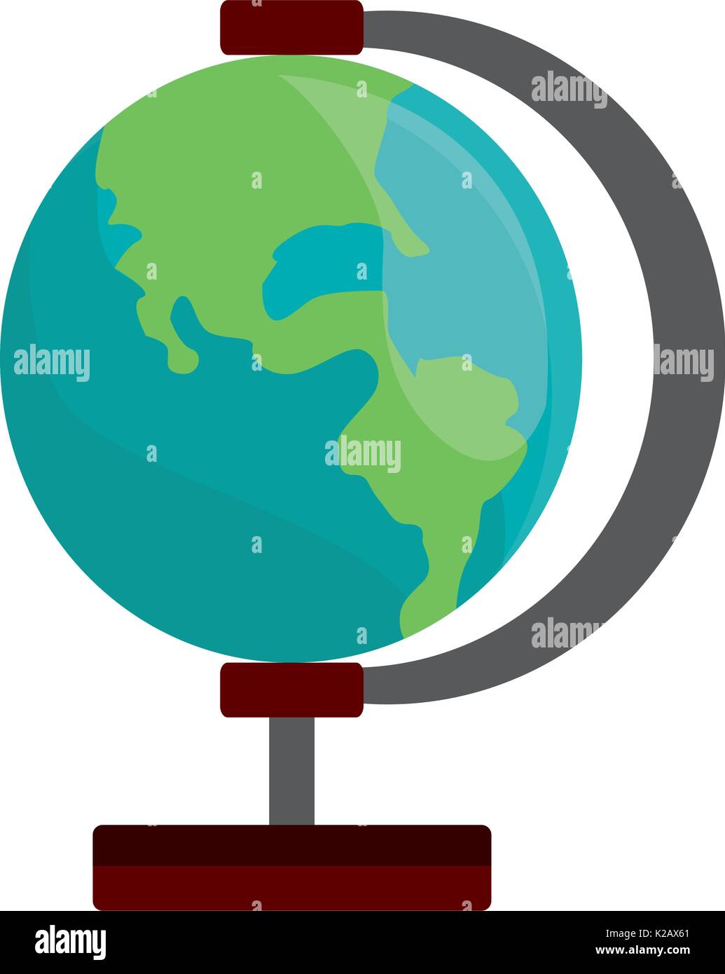 school globe map earth education element vector illustration Stock ...