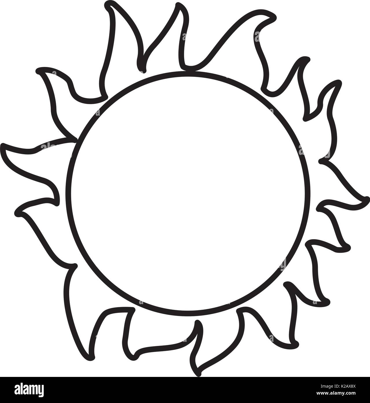 sun in a space cosmic astronomy science vector illustration Stock ...