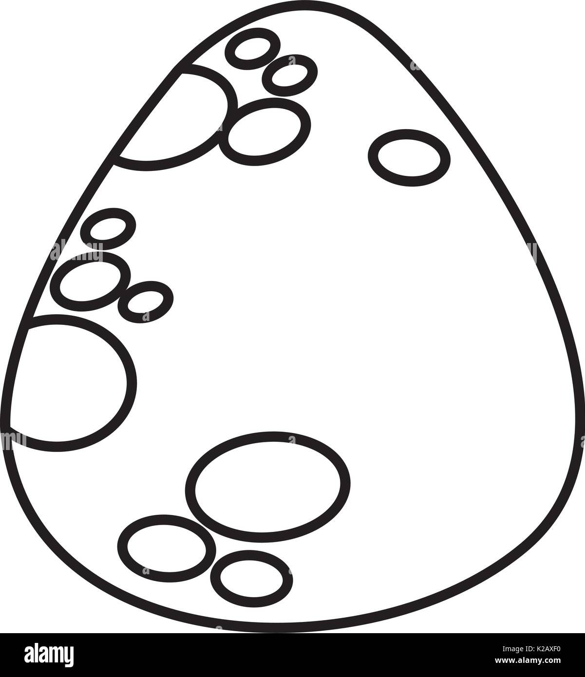 asteroid meteorite rock space orbiting vector illustration Stock Vector ...