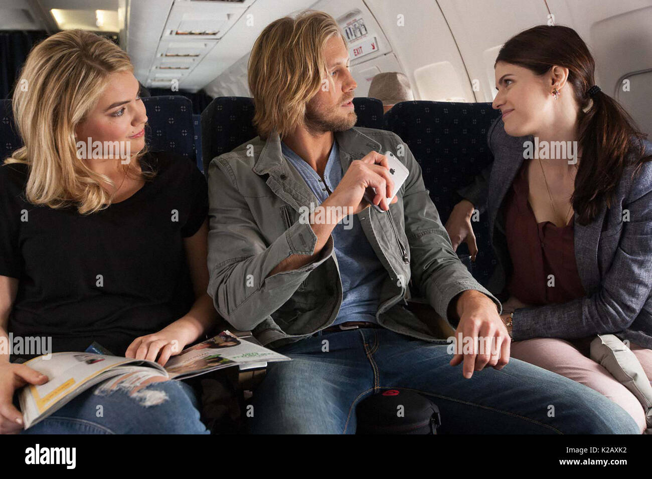 THE LAYOVER, from left: Kate Upton, Matt Barr, Alexandra Daddario, 2017 ...