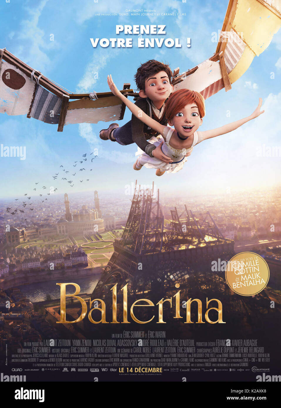 LEAP aka BALLERINA French Poster From Left Victor voice Dane