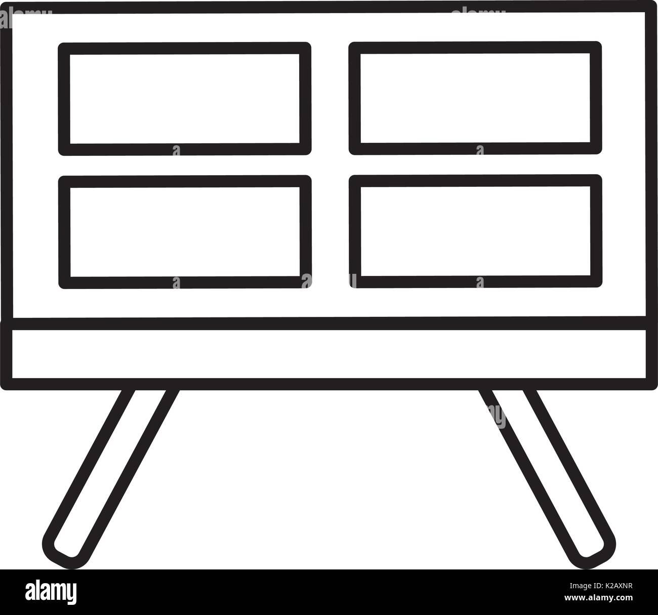 blank presentation screen board for business empty paper vector ...