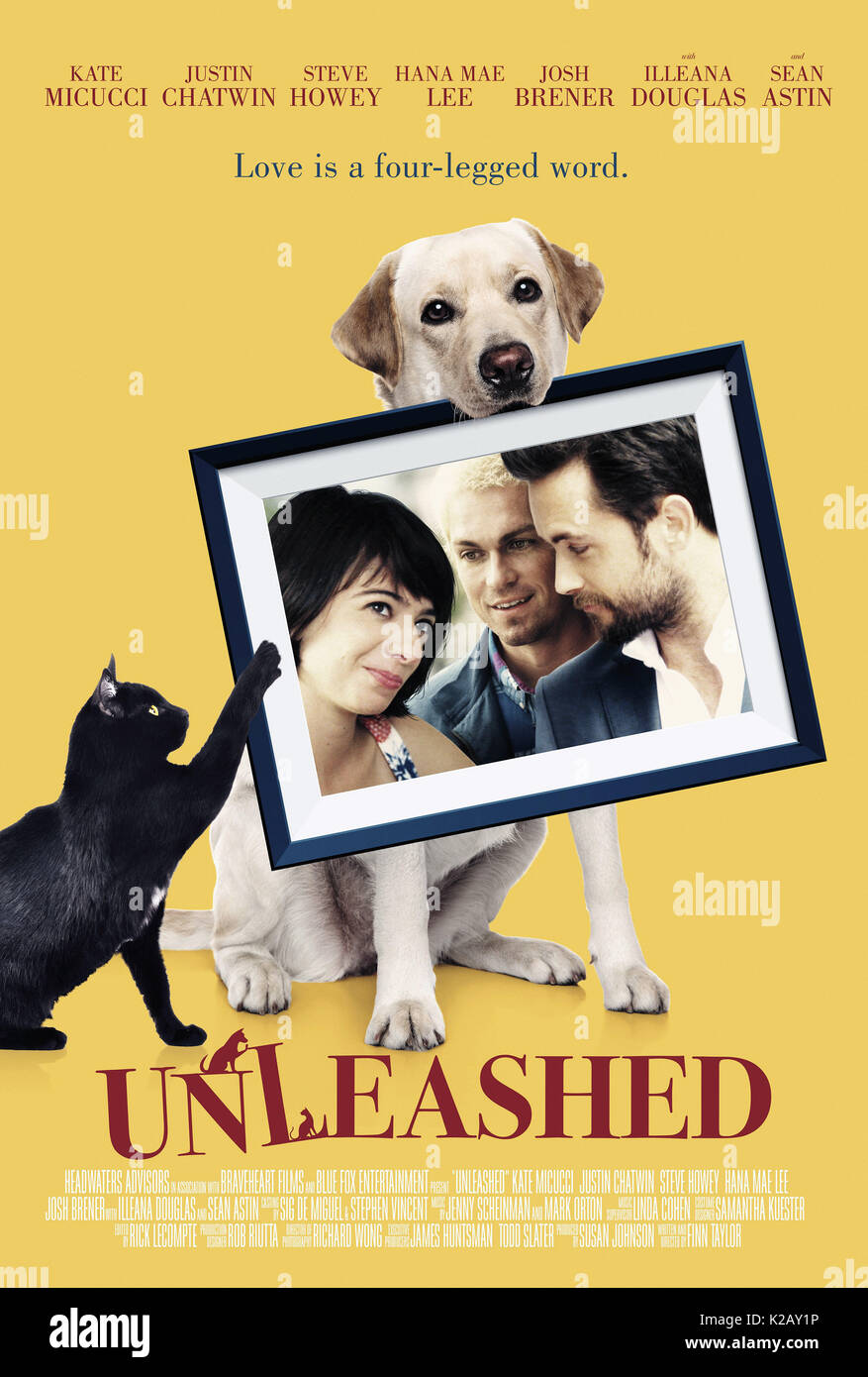 UNLEASHED, poster, l-r: Kate Micucci, Steve Howey, Justin Chatwin, 2016 ...