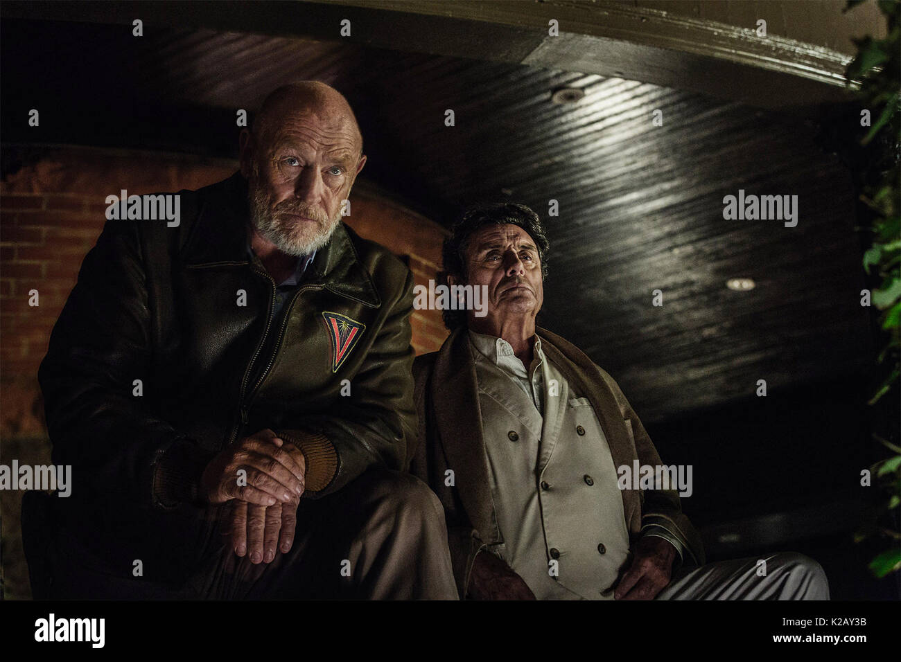 AMERICAN GODS, l-r: Corbin Bernsen, Ian McShane in 'A Murder of Gods ...
