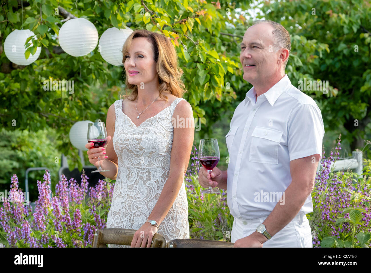 SUMMER IN THE VINEYARD, (from left): Laura Soltis, Michael Kposa ...