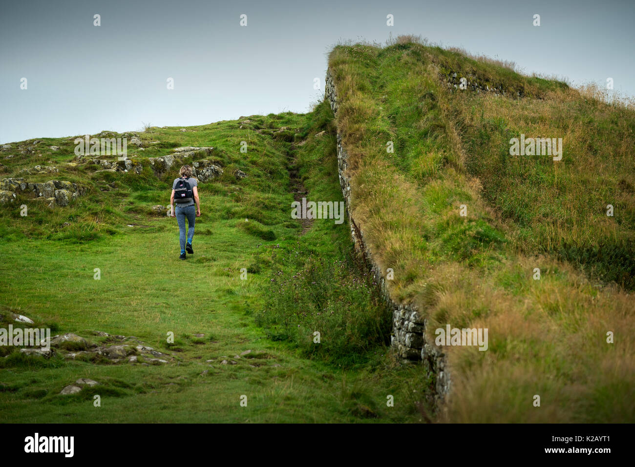Hadrian's Wall, Northumberland, England. August 2017 Wikipaedia ...
