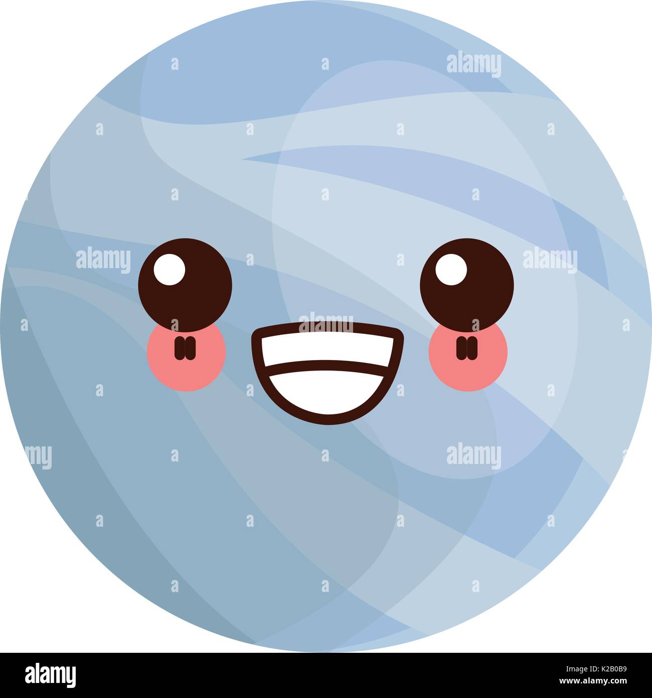 Kawaii Solar System Cartoon