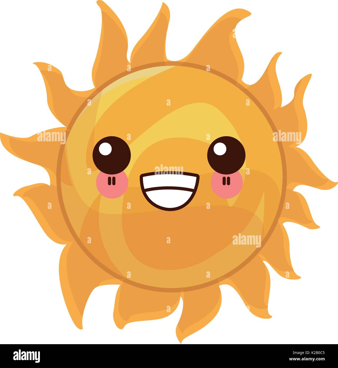kawaii sun in a space cosmic astronomy science Stock Vector Image & Art ...