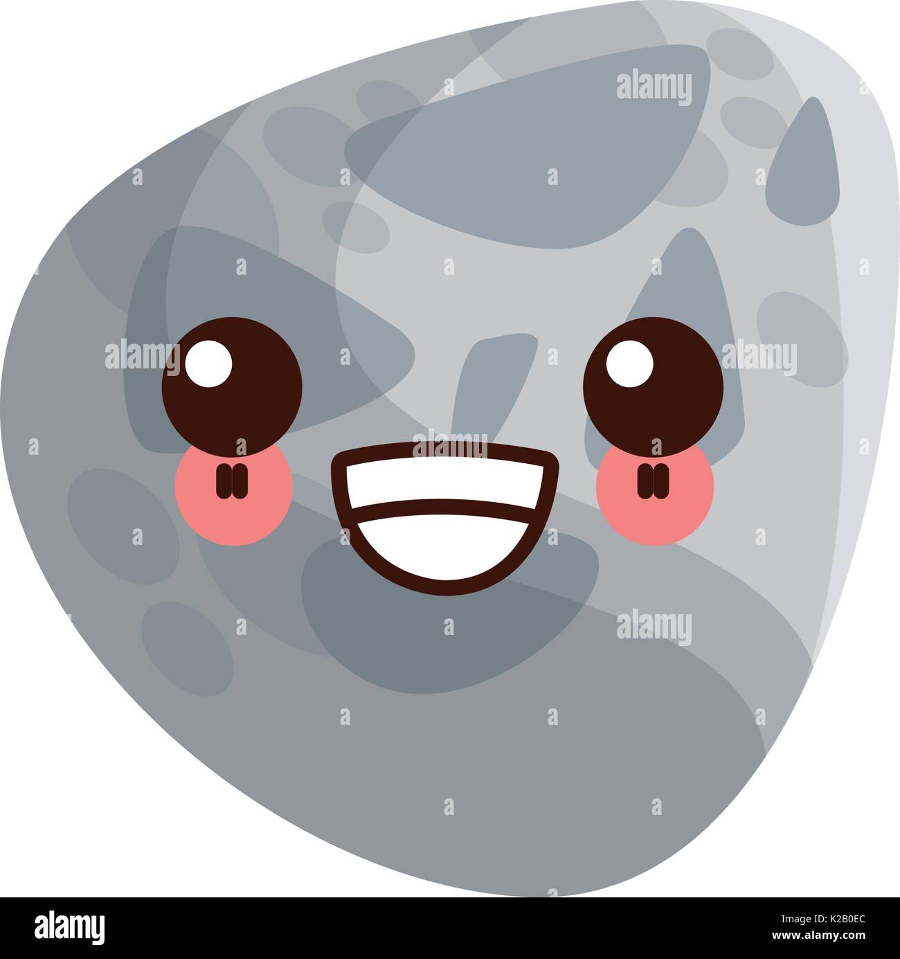 kawaii asteroid meteorite rock space orbiting Stock Vector Image & Art ...