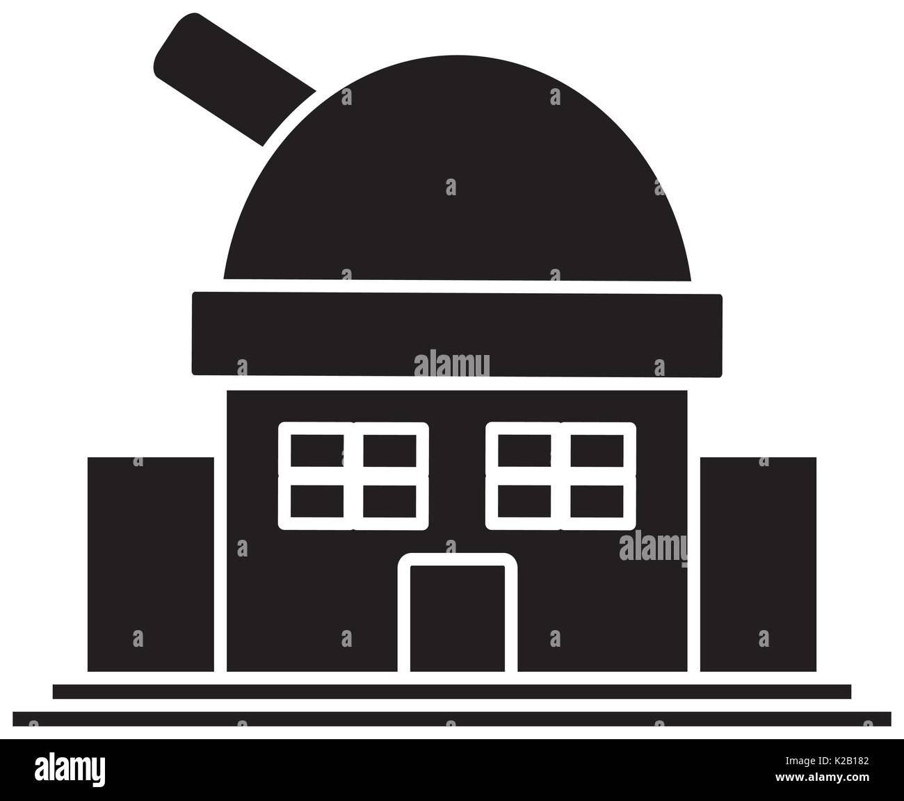 observatory sign tower telescope planet astronomy Stock Vector Image ...