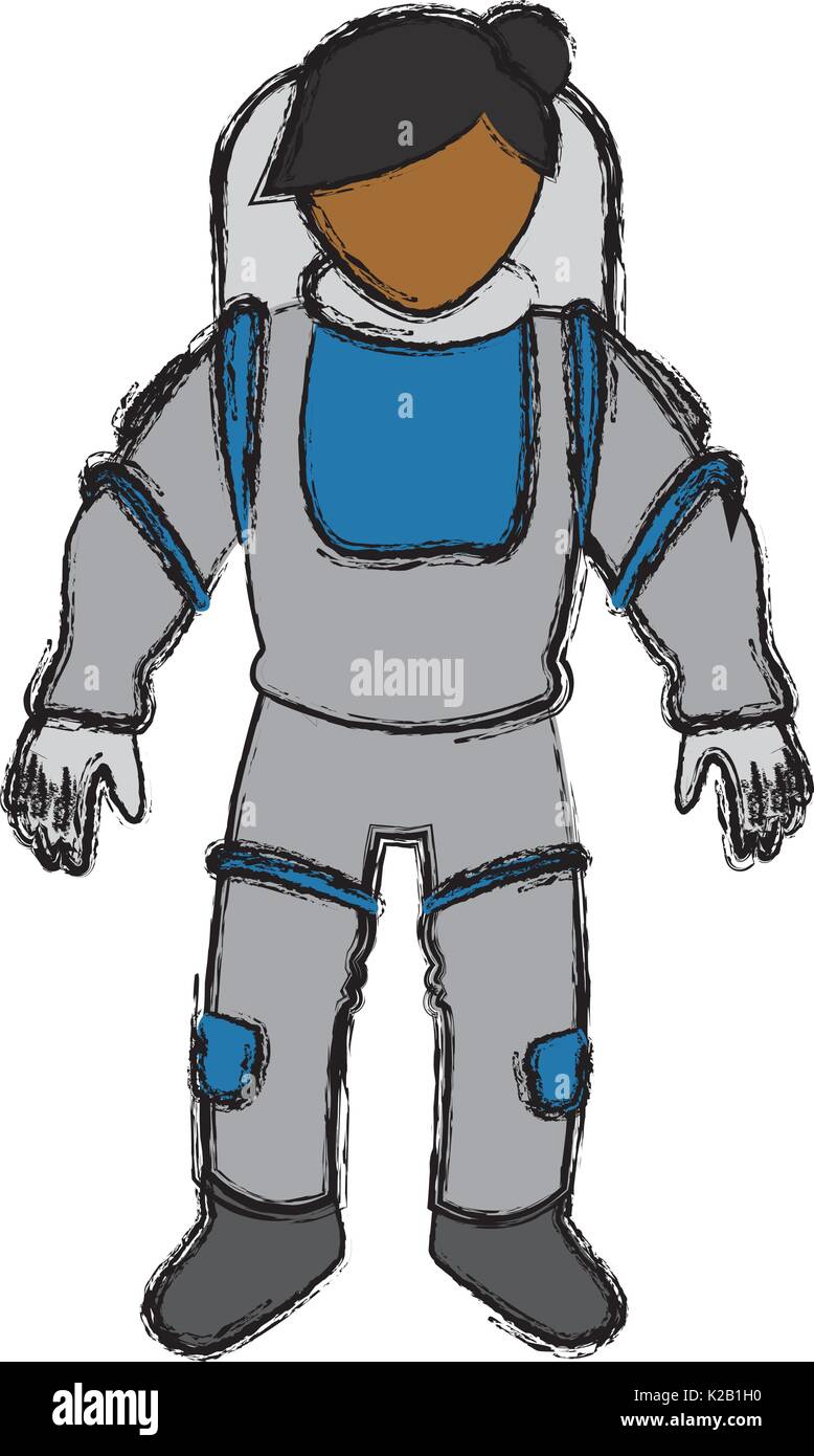 astronaut space suit people science astronomy Stock Vector Image & Art ...