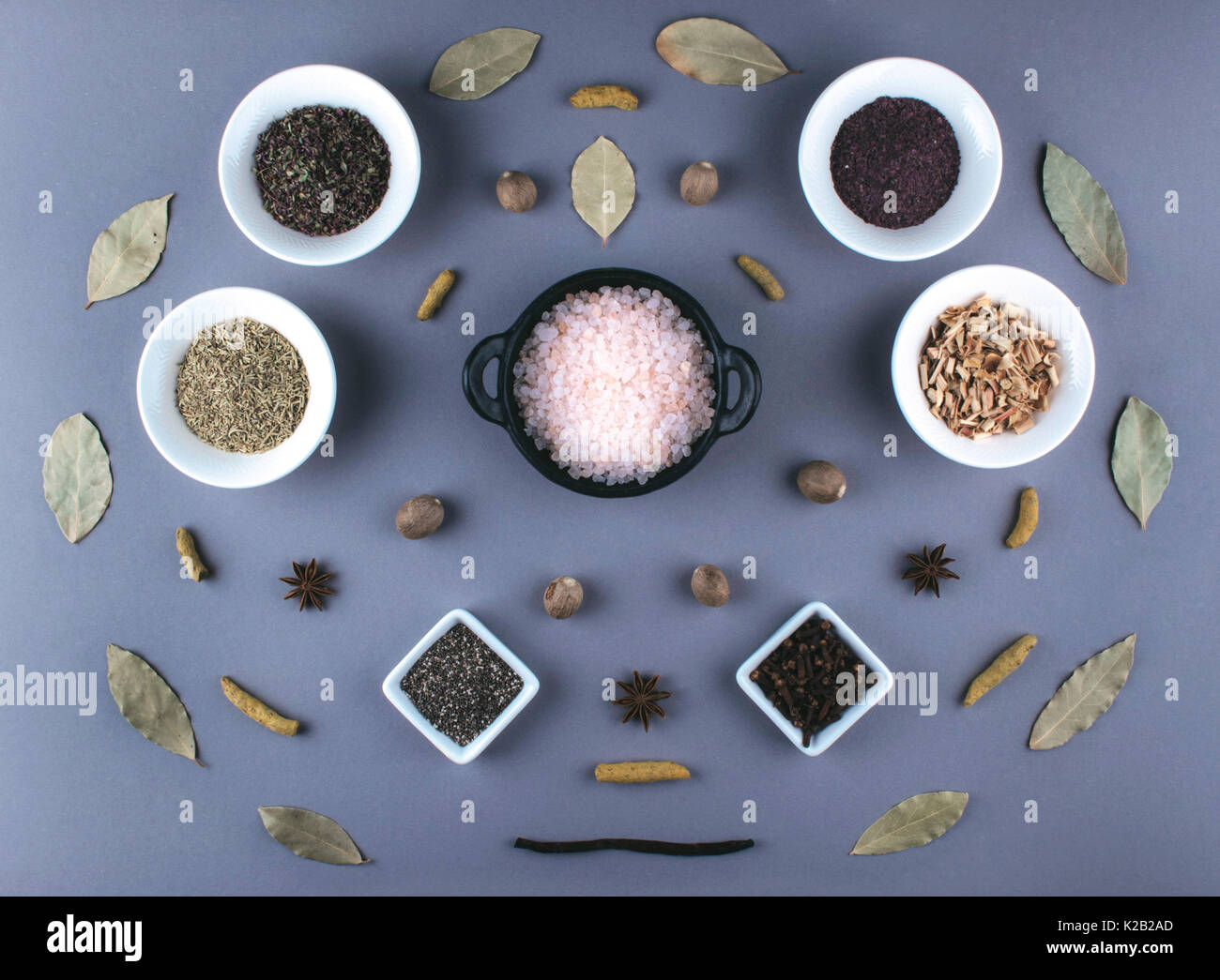 Indian spices border hi-res stock photography and images - Alamy