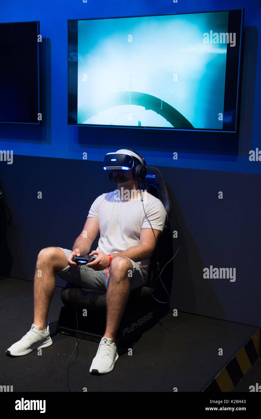 Cologne, Germany - August 26, 2017 - Young people playing flight ...