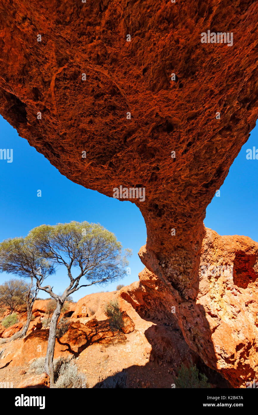 Natural sandstone bridge rock formation, Sandstone, Murchison Western ...