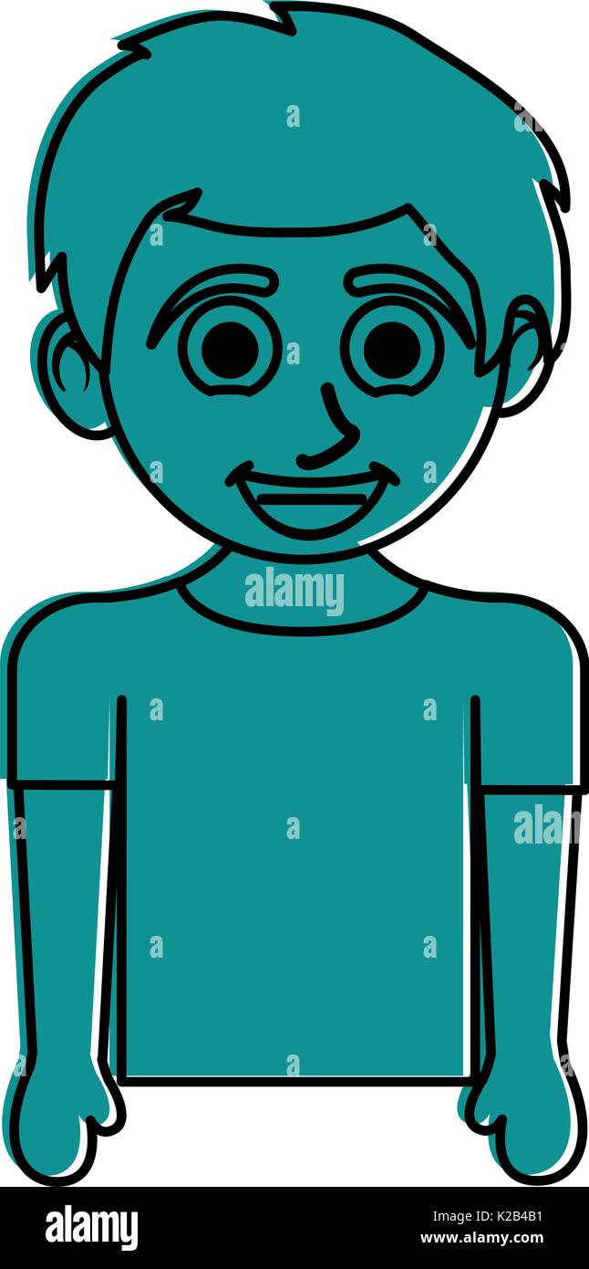 Boy cartoon icon Kid childhood little and people theme Isolated design ...