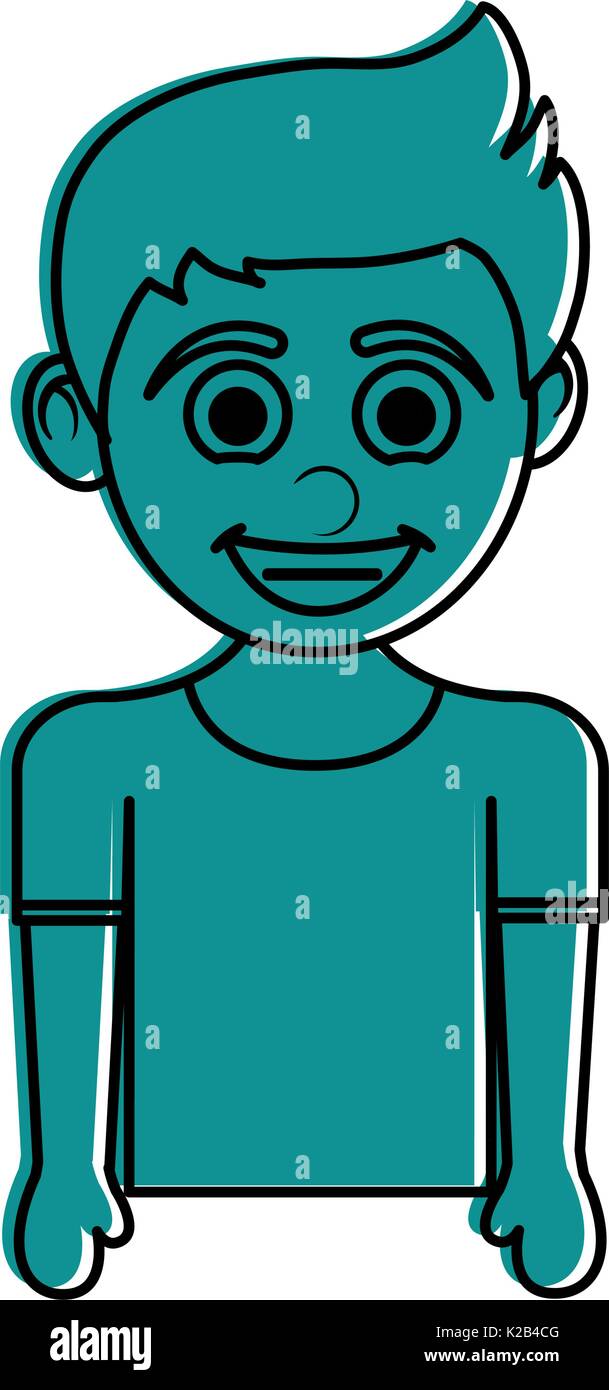 Boy cartoon icon Kid childhood little and people theme Isolated design ...