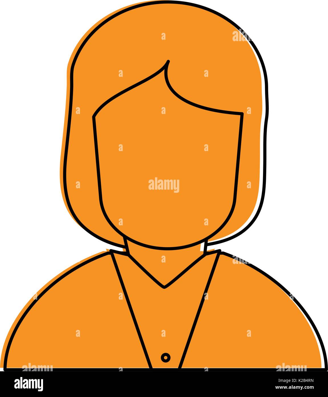 Woman of girl female avatar person people and human theme Isolated ...