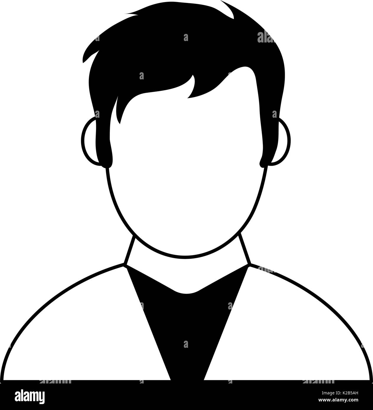 Man of male avatar person people and human theme Isolated design Vector ...