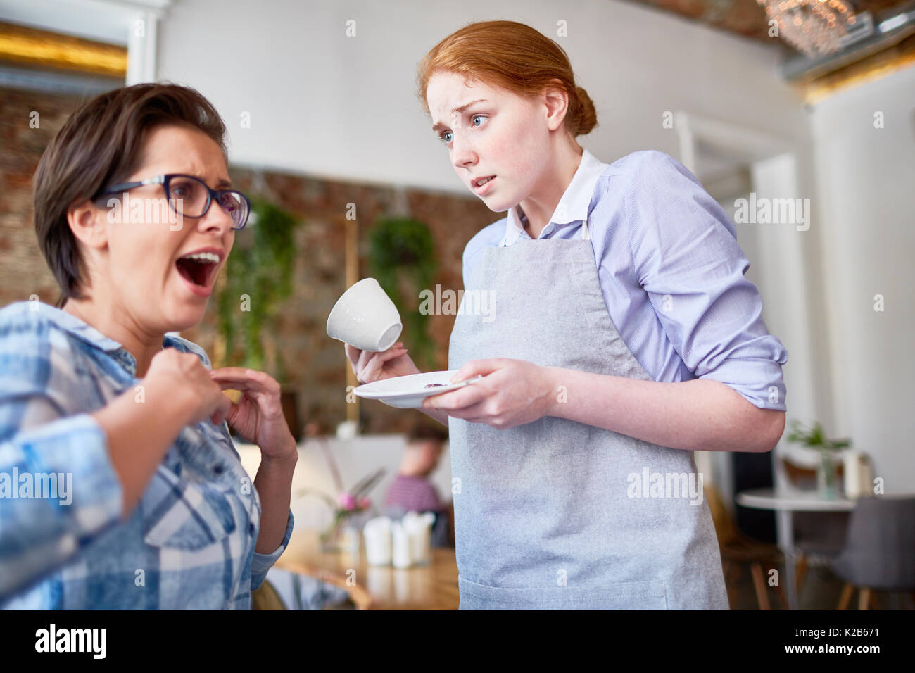 Clumsy woman hi-res stock photography and images - Alamy