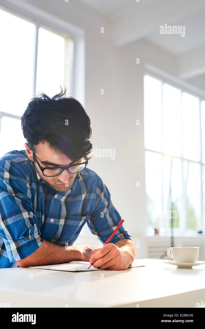 Interior Designer at Work Stock Photo - Alamy