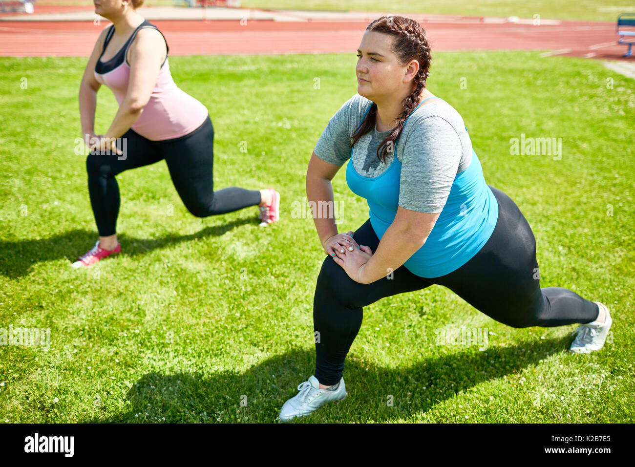 Fat woman working out hi-res stock photography and images - Alamy
