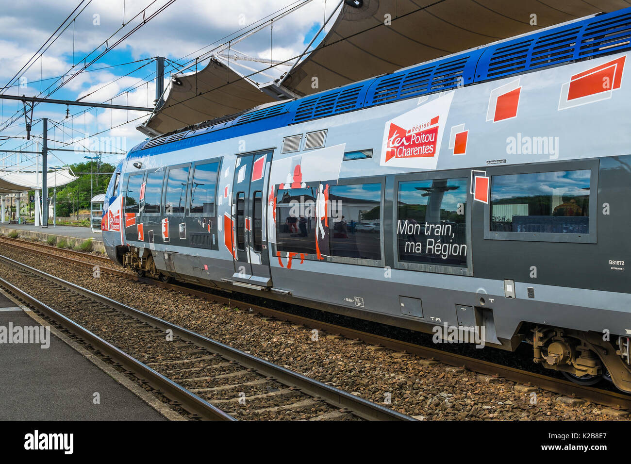 Bombardier AGC (Autorail Grande Capacité) Hybrid train, Chatellerault ...