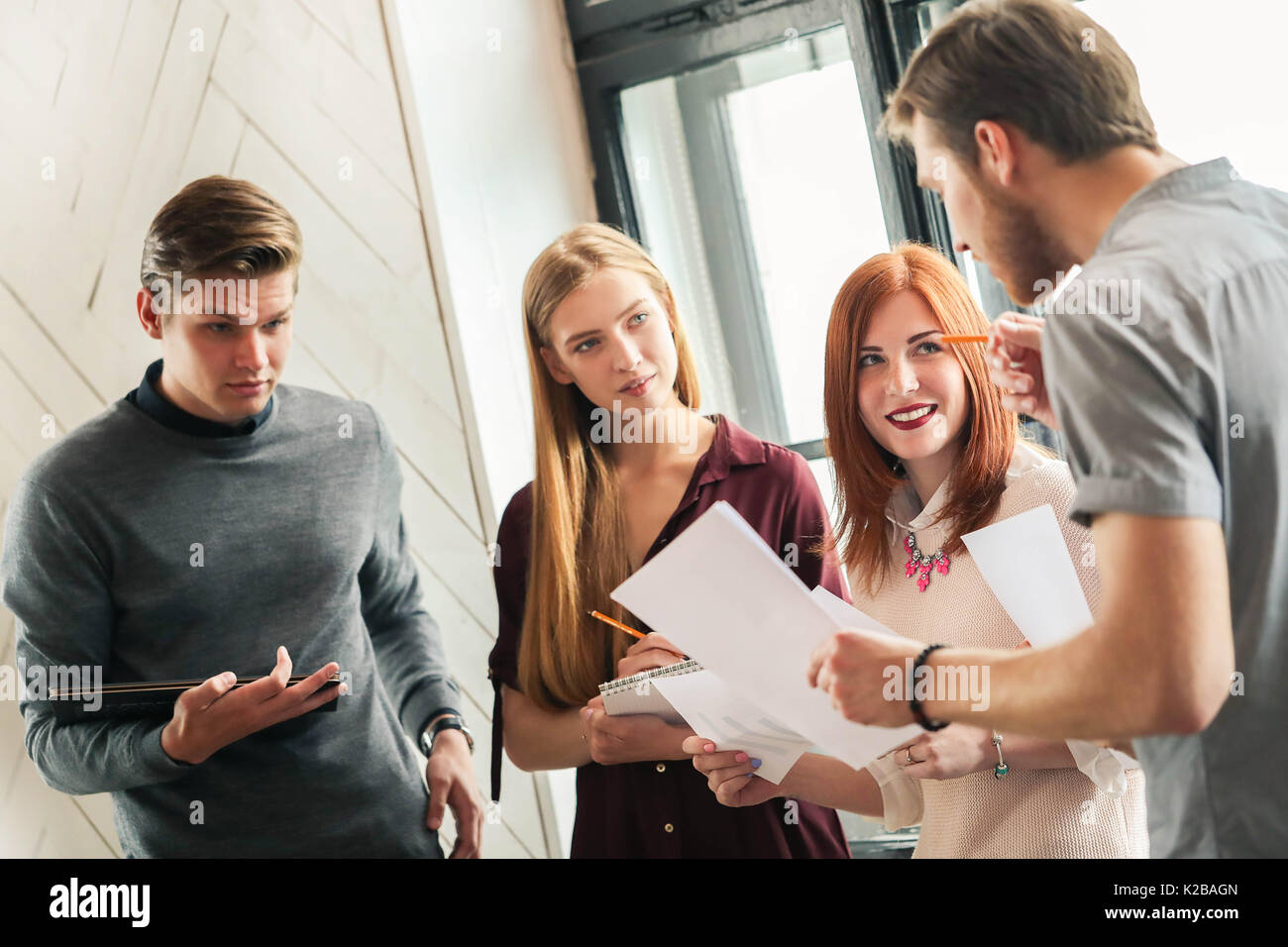 People in the office Stock Photo - Alamy