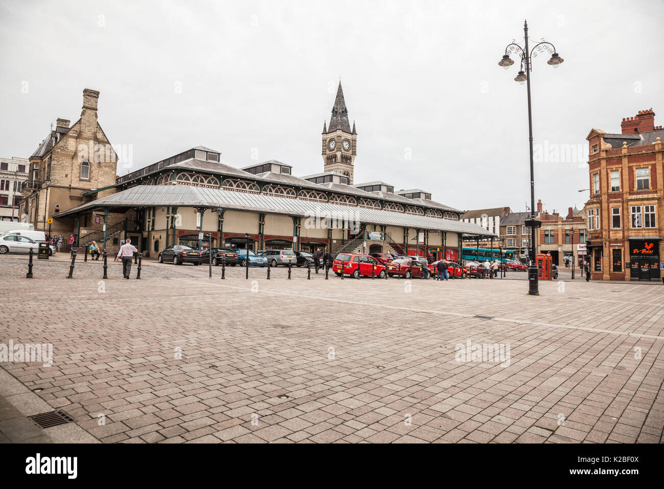 Town centre and market square in Darlington,England,UK Stock Photo - Alamy