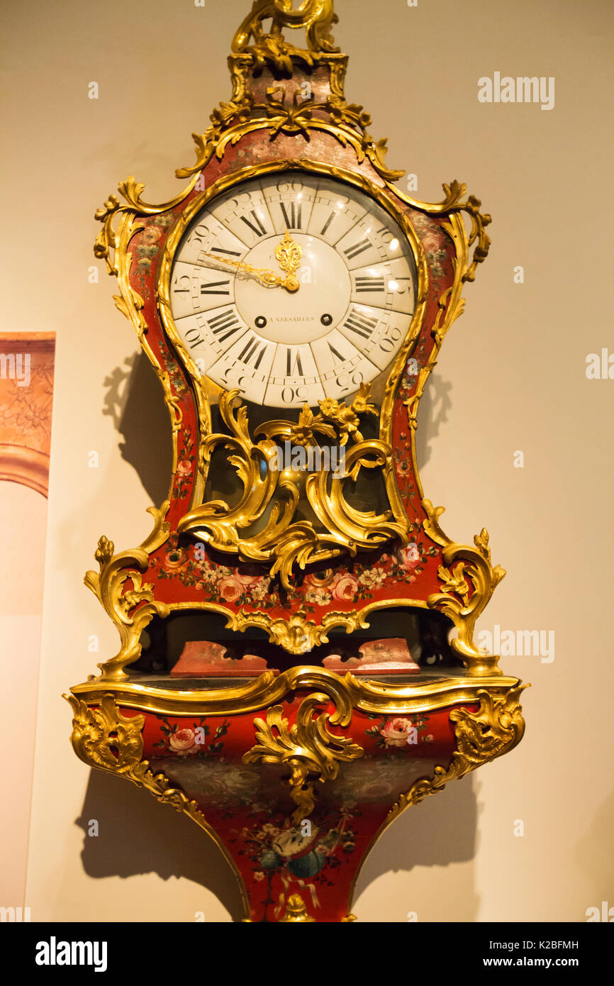 An ornate clock in the Bowes Museum, Barnard Castle, UK Stock Photo - Alamy