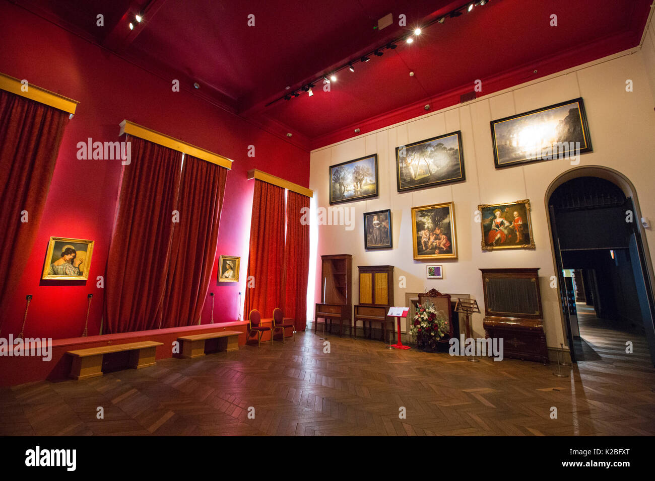 Part of the art collection in the Bowes Museum, Barnard Castle, UK ...