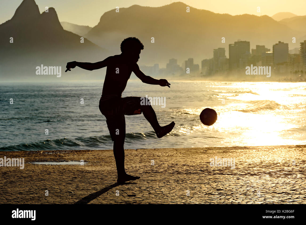 Beach Soccer Sunset