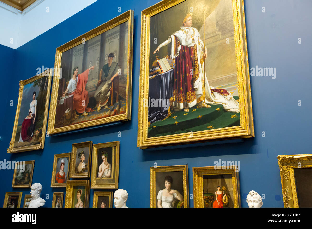 Part of the art collection in the Bowes Museum, Barnard Castle, UK ...