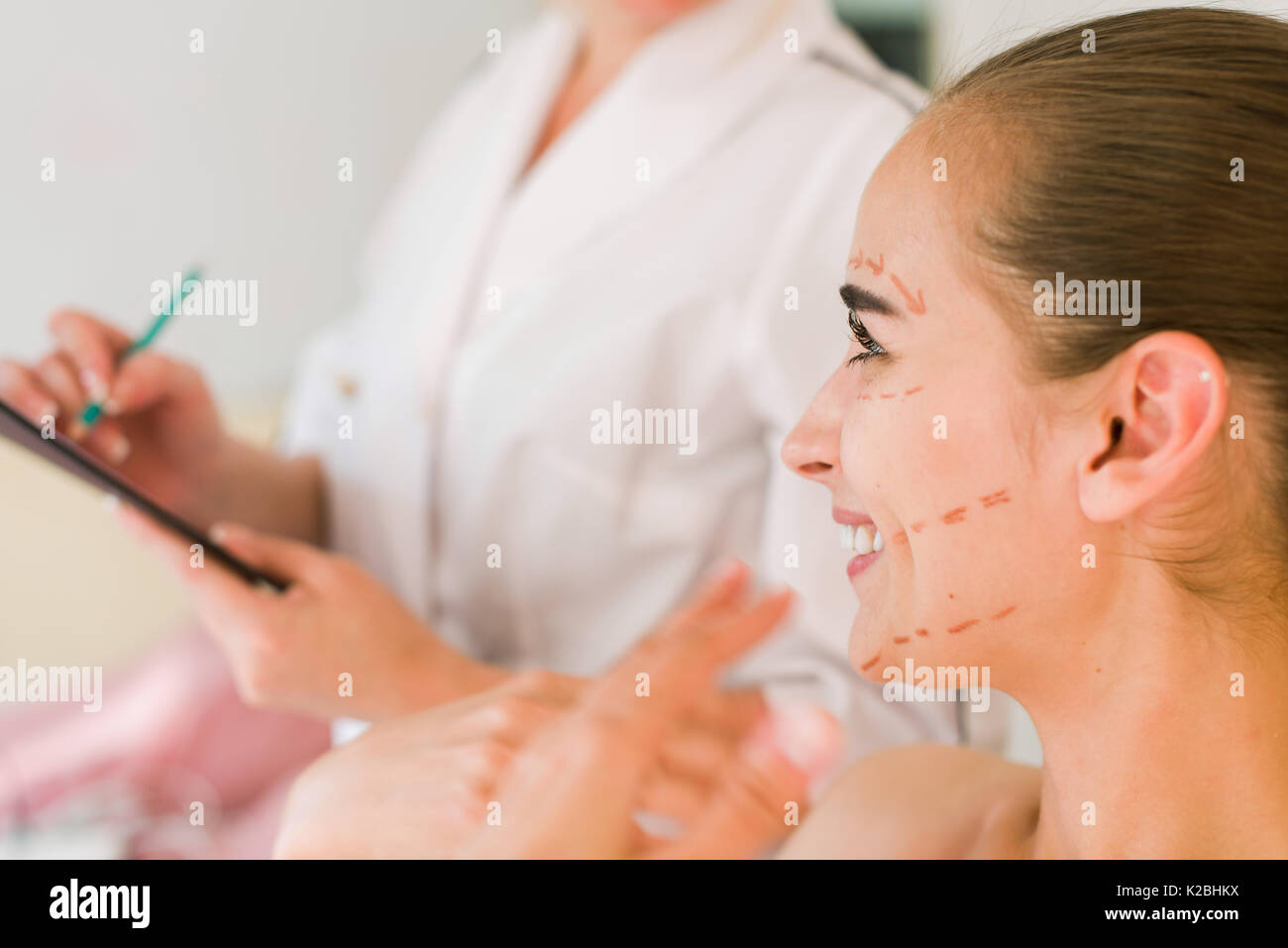 Beautiful young female patient hi-res stock photography and images - Alamy