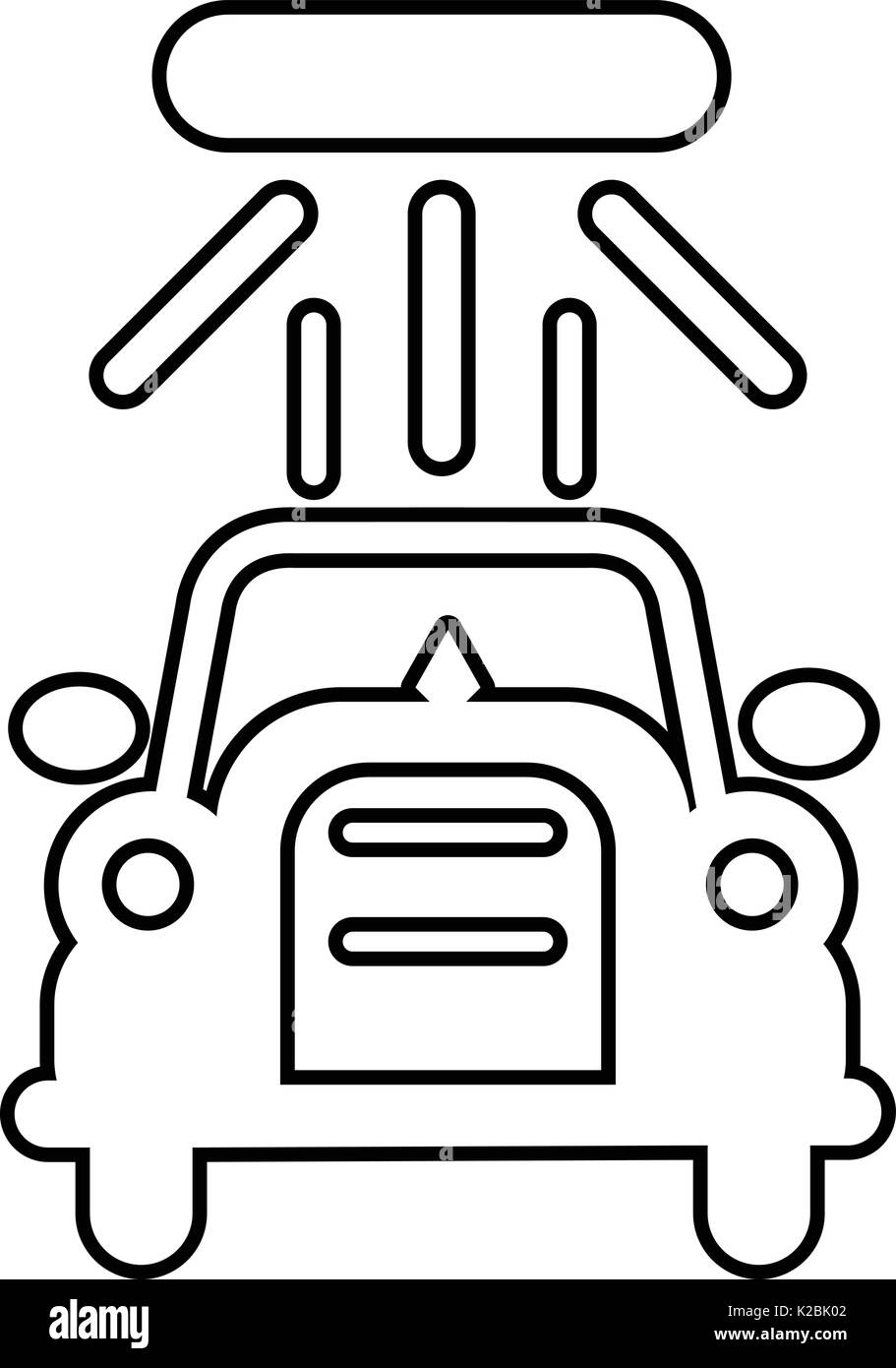 Car wash icon, outline style Stock Vector Image & Art - Alamy