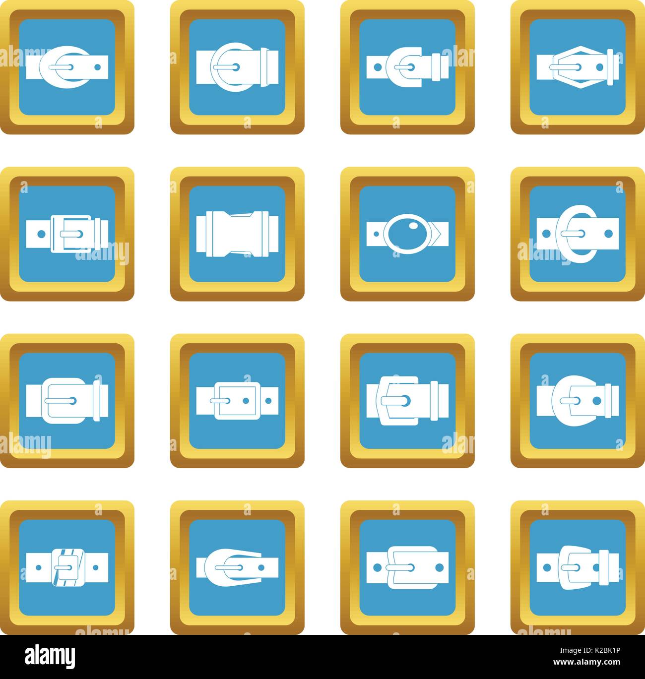 Silver buckles Stock Vector Images - Alamy