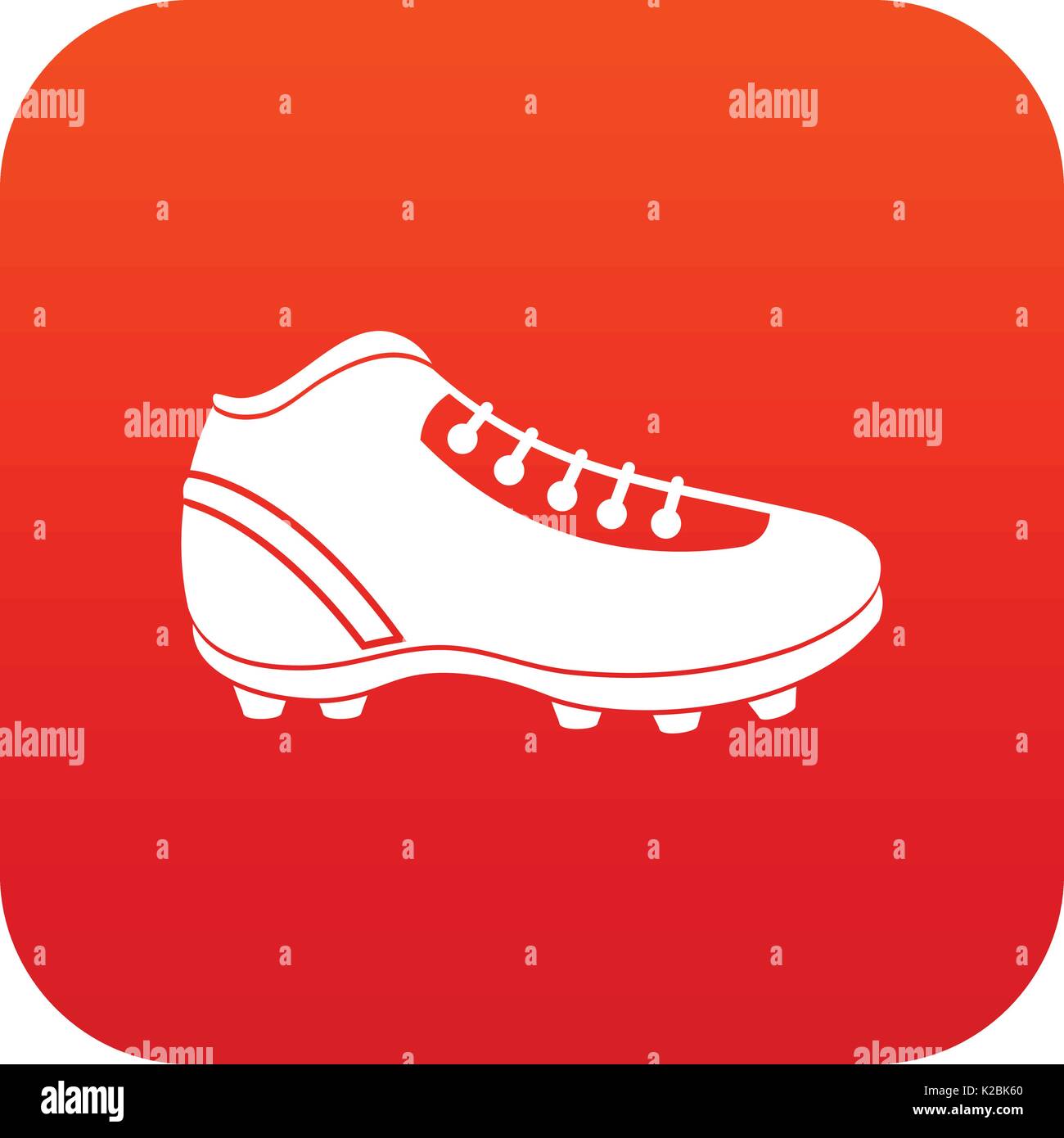 Baseball cleat icon digital red Stock Vector Image & Art - Alamy