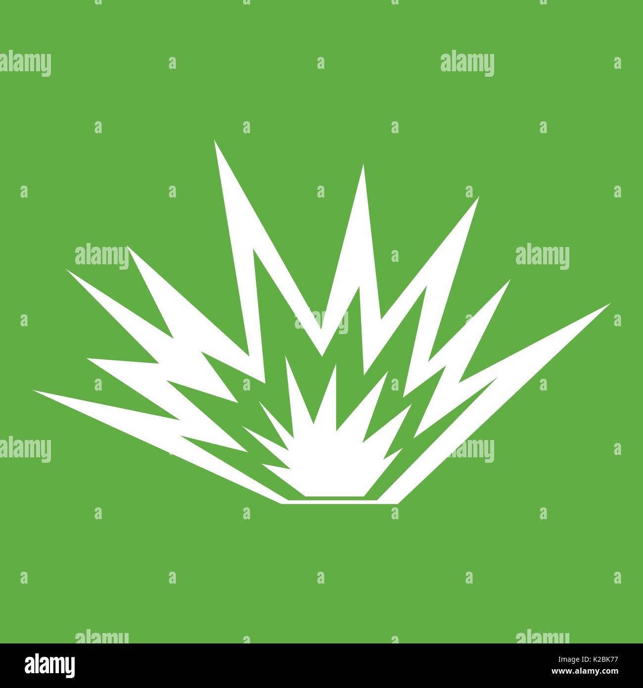 Nuclear explosion icon green Stock Vector Image & Art - Alamy